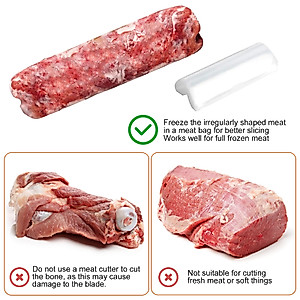 HYDDNice Meat Slicer Stainless Manual Meat Cutter Slicing Machine RollMeat Slicer Vegetable Meat Cheese Food Slicer Meat Cleavers for Home Kitche