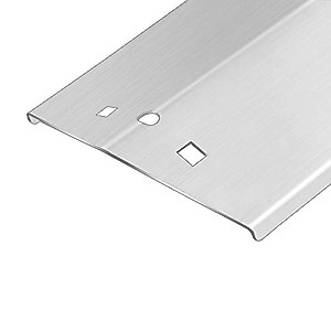 Kalomo Grill Heat Plates Shields Gas Grill Burners BBQ Grill Replacement Parts for Chargriller 3001 5050, 5650, 5252, 3008, 3030, 4000, King Griller 3008, 5252, Burner Pipe Tube with Hanger Brackets