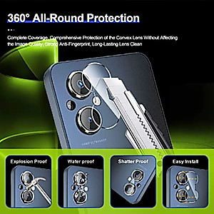 Ogrish 2 Pack Tempered Glass Screen Protector for OnePlus Nord N20 5G with 2 Pack Camera Lens Protector,Anti-Fingerprint,Shatter Proof,HD Clarity