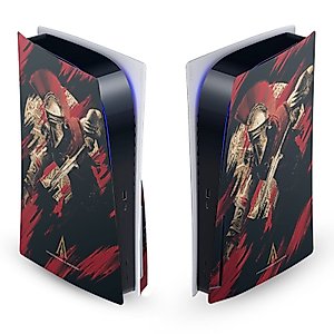 Head Case Designs Officially Licensed Assassin's Creed Alexios Odyssey Artwork Matte Vinyl Faceplate Sticker Gaming Skin Case Cover Compatible with Sony Playstation 5 PS5 Disc Edition Console
