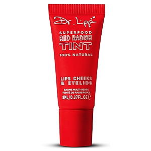 Dr. Lipp Superfood Lip Tint Red Redish 8ml – 4-in-ONE Ultra Moisturising Tinted Lip Balm, Lip Gloss, Cheek Blush & Glossy Eyeshadow – 100% Natural – Fragrance & Cruelty Free