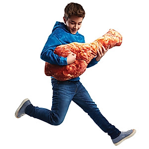 Seriously Super Sized 32-inch Stuffed Fried Chicken Drumstick Food Plushie, Supersize Food Plush, Kids Toys for Ages 3 Up by Just Play