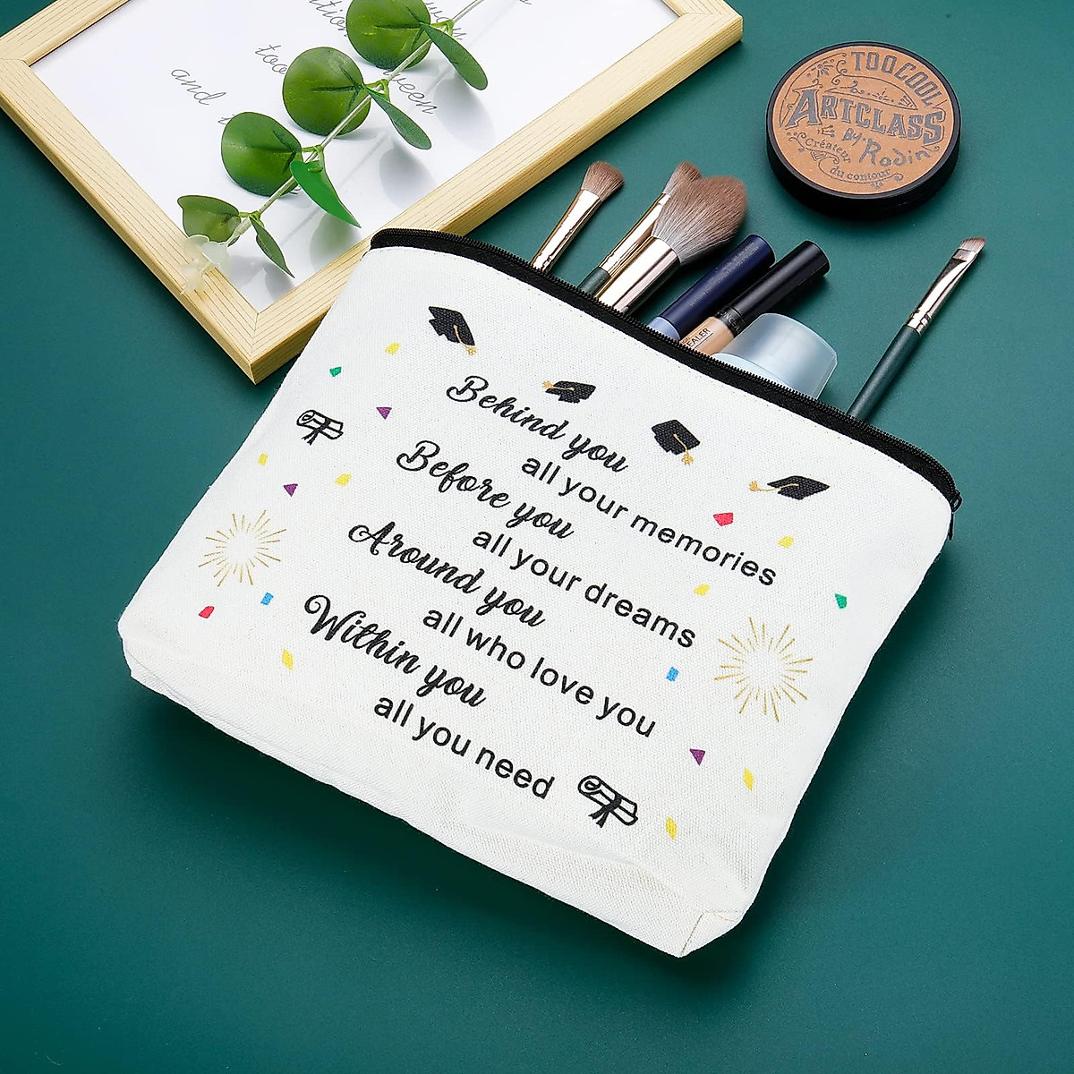 2024 Graduation Gifts for Him Her Women Class of 2024 Gifts Bulk Graduation Gifts 2024 High School Girl Middle School College Back to School 8th Grade Senior Master Nurse Last Day of School Makeup Bag