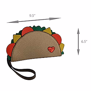 Taco Bout Love Food Friendly Taco Shaped Purse w/Removable Wrist Strap