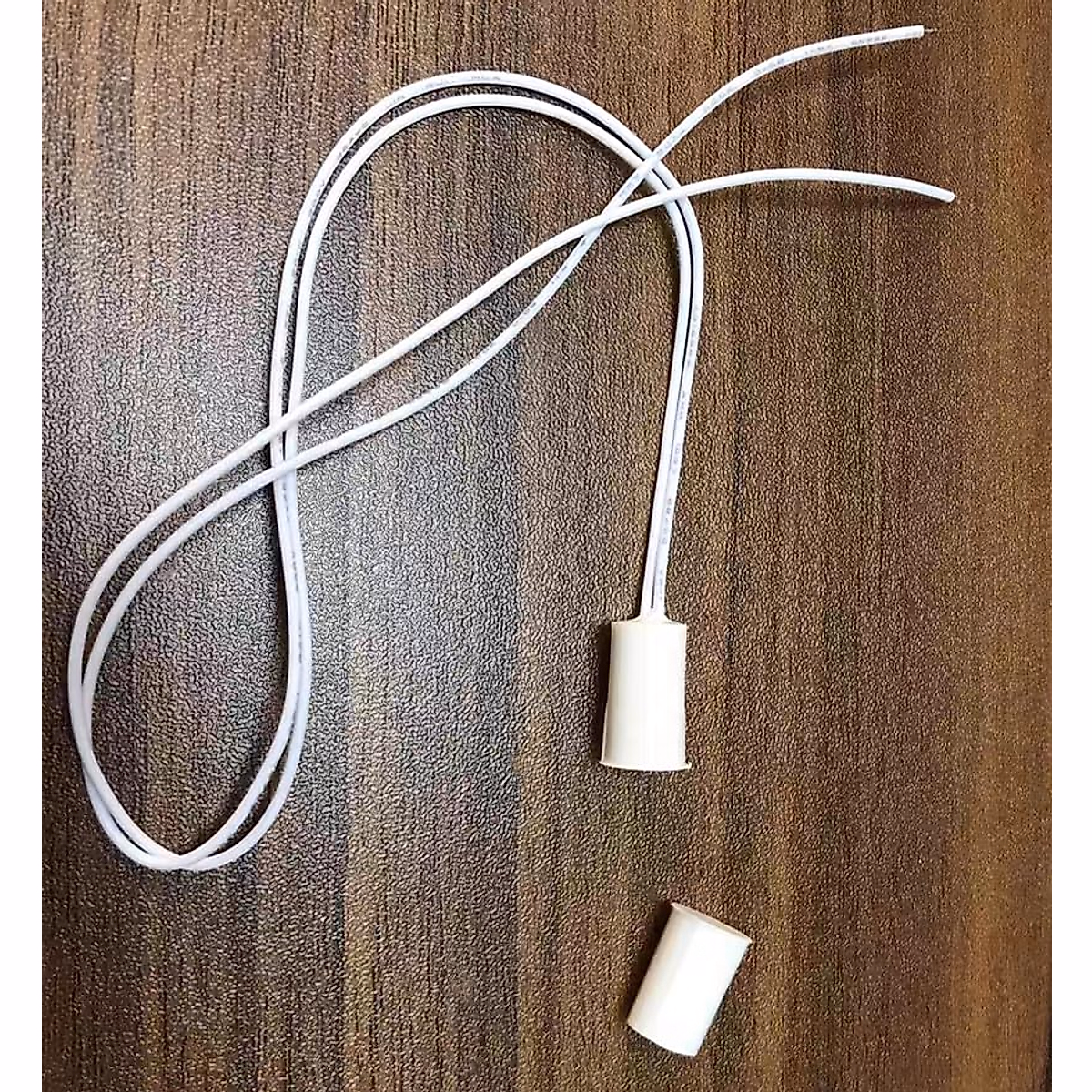 bnafes Recessed Security Alarm Contacts Door Window Sensor Magnetic Reed Switch White 4Pcs