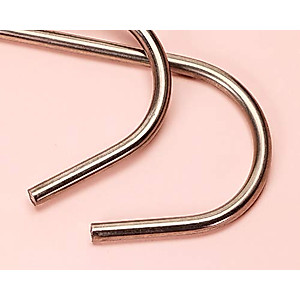 ONLYKXY 8 Inch 6mm Thick Meat Hook, 4 Pieces Meat Hooks for Butchering Hanging Beef Heavy Duty, Stainless Steel S Hooks Utility Hooks for Meat Processing