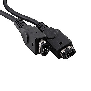 GBA SP Charger and Link Cable Set, AC Adapter and 2 Player Game Link Cable for Gameboy Advance SP, Wall Travel Charger Power 5.2V 450mA for Game Boy Advance SP