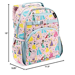 Simple Modern Disney Kids Backpack for School Boys Girls | Kindergarten Elementary Toddler Backpack | Fletcher Collection | Kids - Medium (15" tall) | Princess Rainbows