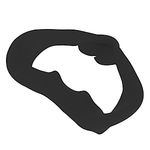 Silicone VR Face Cover Pad, VR Glasses Silicone Eye Mask Breathable Anti Sweat VR Protective Cover for Oculus Quest 2 Gaming Headset(Black)