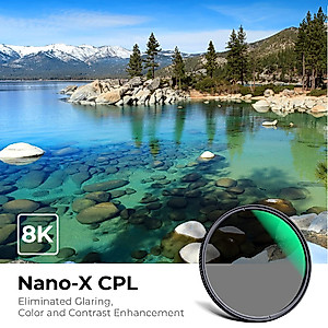 95mm Circular Polarizers Filter, K&F Concept 95MM Circular Polarizer Filter HD 28 Layer Super Slim Multi-Coated CPL Lens Filter (Nano-X Series)