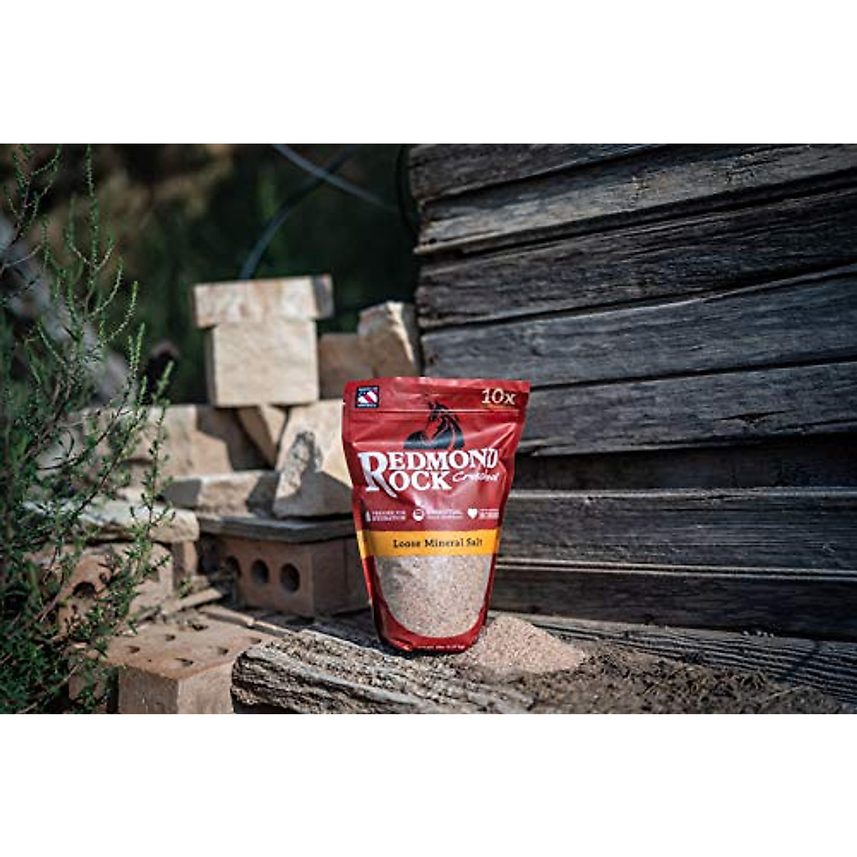 REDMOND Rock Crushed Loose Mineral Salt Electrolyte Supplement for Horses (5 LBS)