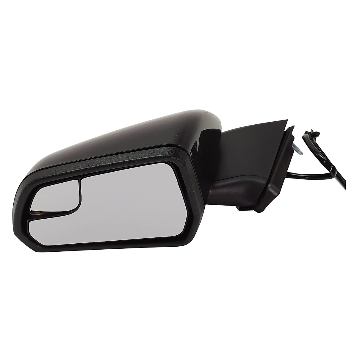 Kool Vue Driver & Passenger Side Power Non-Heated Mirrors for Ford Mustang 2015-2020 With Spotter Glass; Without Signal Light, Memory & Puddle Lamp Paintable