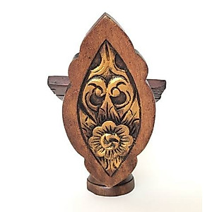 Thai Teak Wood Traditional Wooden Xylophone, 8 bar Notes 11 inch. Thai marimbas, Gold Brown.