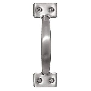 Everbilt 6-1/2 Inches Rust Resistant Stainless Steel Door Pull Handle - Polished Shine Heavy Duty Door Hardware with Screws - Ideal for Outdoor, Garage, Interior Metal or Wooden Doors and Barn Gates