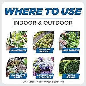 Earth's Ally Insect Control Concentrate for Plants | Safe Outdoor & Indoor Plant Insecticide, Spider Mite, Aphid & Mealybug Killer - for Organic Garden & Household Plants, 32oz Concentrate