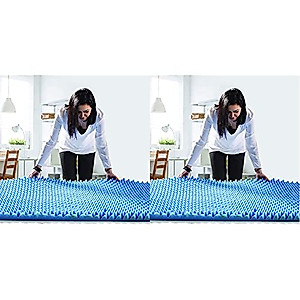 DMI Foam Mattress Topper, Egg Crate Foam Pad, Mattress Pad and Bed Topper for Support, Air Circulation, Pressure Relief and Weight Distribution, Hospital Size Mattress, 33 x 72 x 3 (Pack of 2)