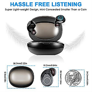 Wireless Earbud, Bluetooth 5.1 Headphones with HD Mic, 2023 Mini Bluetooth Earbud Deep Bass, 30H IP7 Waterproof Wireless Headphones, Wireless Earphones in Ear with Touch Control, USB-C Fast Charging