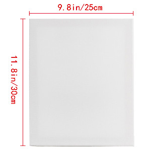 MEECI 2 Pack Canvases for Painting with 10x12, Stretched Blank Canvas Framed White Canvas Boards Painting Supplies Art Board Paint Canvas Panels DIY Gift for Kids Adults Artist Hobby Painters