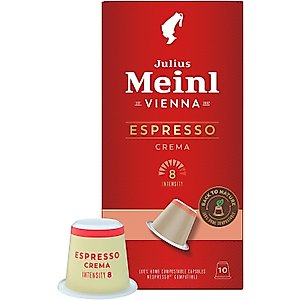 Julius Meinl: "Espresso Crema," Nespresso Compatible, 100% biodegradable, 10 Capsules (1)