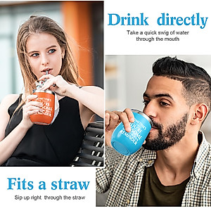 Sieral 4 Pcs Thank You Gifts for Women Appreciation Wine Tumbler Staff Employee Teacher Inspirational Birthday Graduation Are Awesome with Straw Stainless Steel Insulated 12 oz, Multicolor