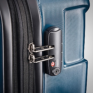 Samsonite Centric Hardside Expandable Luggage with Spinner Wheels, Teal, Checked-Large 28-Inch