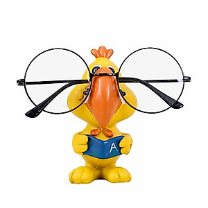 Sempoda Cute Animal Glasses Holder, Resin Funny Decorative Eyeglass Holder, Creative Koala and Cute Big Mouth Glasses Holder Stand for Home Office Desktop Decoration