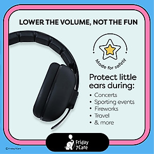 Friday 7Care Baby Headphones - Baby Ear Protection | Baby Noise Cancelling Headphones for Ages 0-24 Months, Black
