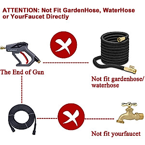 M MINGLE 14'' Pressure Washer Surface Cleaner Attachment, Pressure Washer Gun Snow Foam Lance, 4000 PSI Cannon Foam Blaster Power Washer with 1/4" Quick Connector