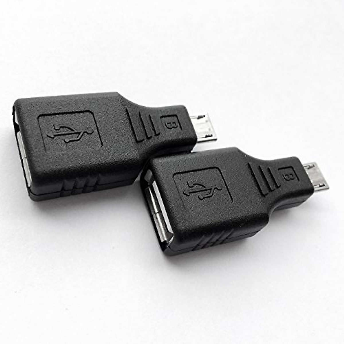 USB 2.0 Micro USB Male to USB Female OTG Adapter (2 Pack)
