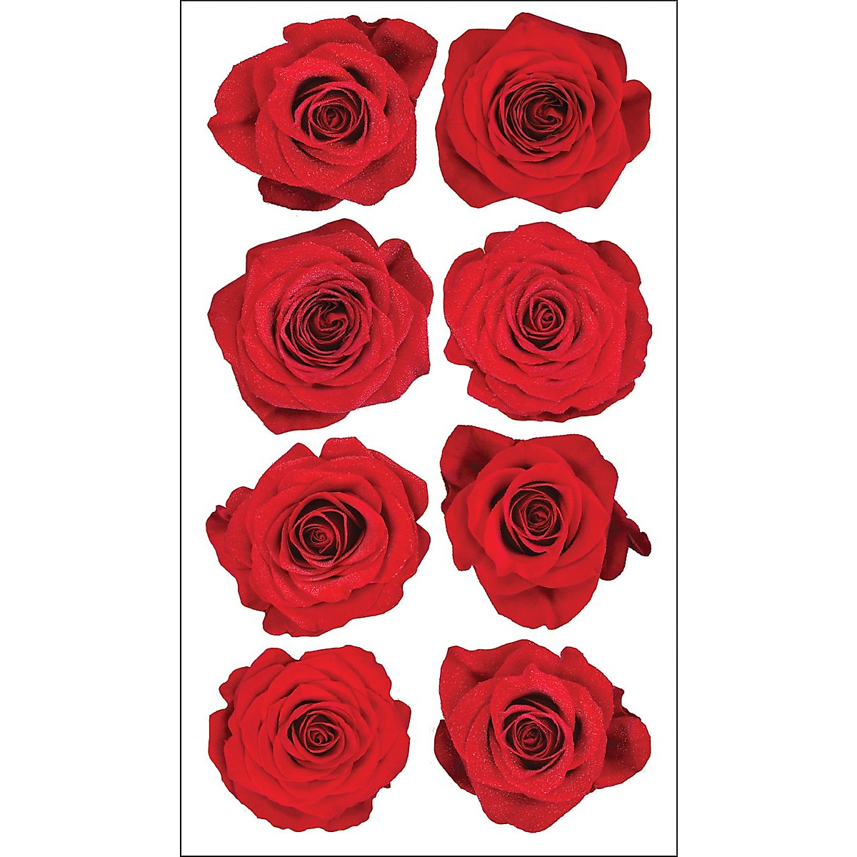 Sticko Sticker Themed-Red Roses 52-00981, Other