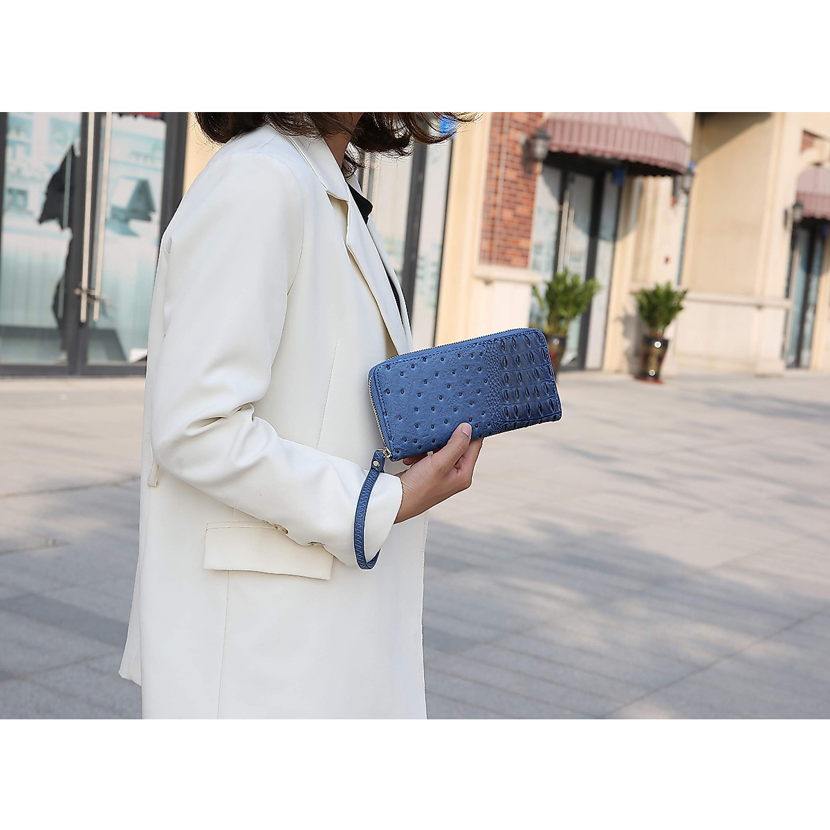 MKF Set Hobo Bag for Women & Wristlet Wallet – PU Leather Designer Handbag Purse – Shoulder Strap Lady Fashion, Beige Cognac