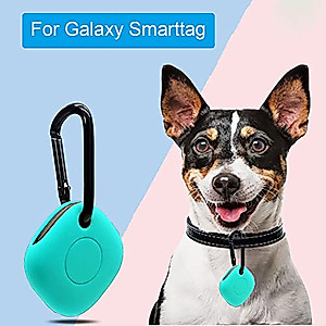 SKZIRI 4PCS Case Set for Galaxy SmartTag/SmartTag+ Plus Tracker Locator Case Cover Set Skin with Keychain Anti-Scratch Lightweight Soft Protective Sleeve Skin Cover