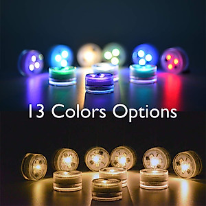 Paper Lantern Lights Battery Operated Remote Hanging Led Lantern Lights with Hook Super Bright RGB White Warm White 15 Days Standby, 36 hours Constant On for Lantern Tent Lighting(10 lights+2 remotes)