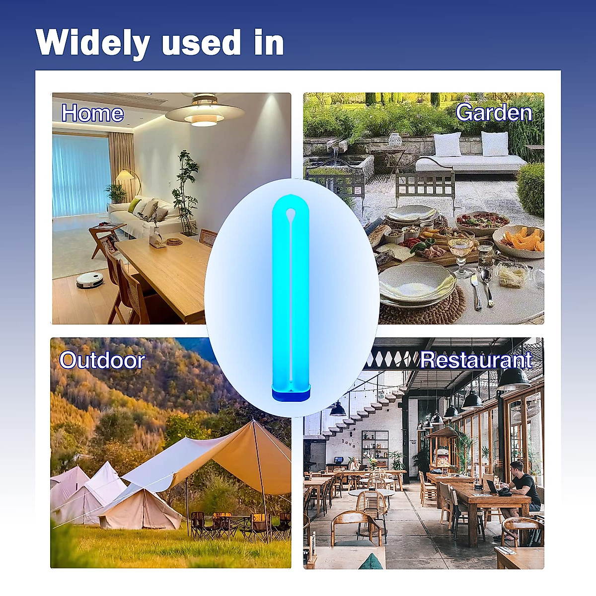 BF-150 40W Replacement Bulb Compatible Flowtron BK-40,BK-80D,Stinger b4040,FC7600 and Wall Sconce Models,FUL40T8/BL Black Light Bulb,12 Inch U Shape BL Lamp - 2 Pack