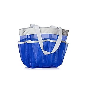 Shower Caddy Portable Mesh Bag for College Dorm Room Essentials , Camping Essentials ,Dorm Decor ,Travel ,Gym Shower Bag , Bathroom Accessories - Quick Dry Waterproof Shower Tote Bag 9" x 8" .