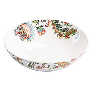 Bico Protea Cynaroides Ceramic 13 inch Serving Bowl, Microwave & Dishwasher Safe