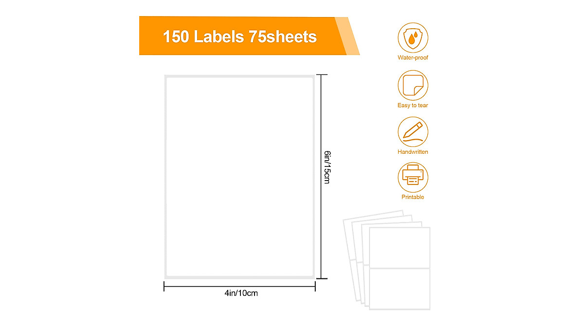 150 Pcs Removable Storage Bin Labels - Durable & Versatile