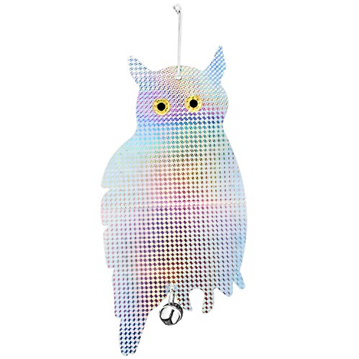 Patio Eden 4 Pack Bird Deterrent Scare Owls - Effective Hanging Bird Control Repellent