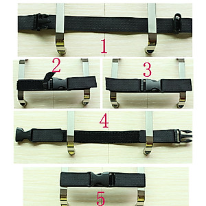 Multi-Functional Magic Buckle, Baby Safety Lock for The Door, Two-Door Refrigerator, Oven and Children's Safety Fence, Etc., or for The Fixed Baby Luggage (3 Pack Black)