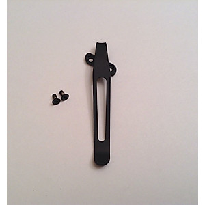 Black Titanium Deep Carry Pocket Clip for Kershaw Blur Knife 1670BLK TIP DOWN POSITION
