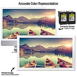 Cartlee Pack of 2 Black Remanufactured 61XL High Yield Ink Cartridges for HP Deskjet 1000 1010 1050 1510 1512 2000 2050 2510 2540 2542 2543 2549 3000 3050 Officejet 2622 4630 2620 4632 4635