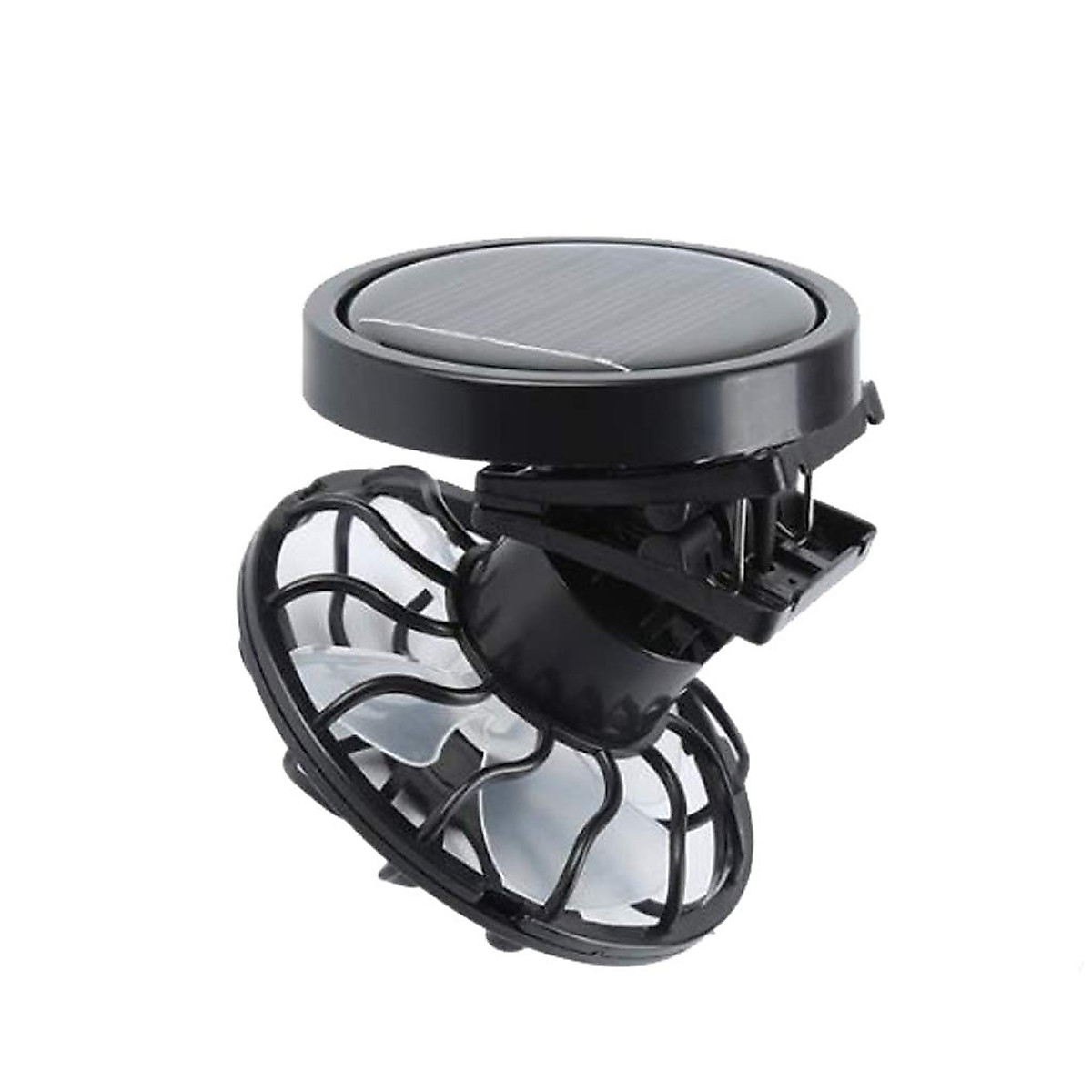 Kloware 2X Clip-on Cap Mini Solar Powered Fan for Camping Fishing Portable Handsfree