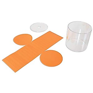 edxeducation 2D3D Geometric Solids - Set of 12 Multicolored Shapes - Includes 2D Nets and Activity Guide - Early Math Manipulative and Geometry for Kids
