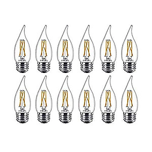 Philips LED Classic Glass Dimmable BA11 Light Bulb: 300-Lumen, 2700-Kelvin, 3.3-Watt (40-Watt Equivalent), T20 Certified, E26 Base, Warm Glow, 12-Pack, Soft White