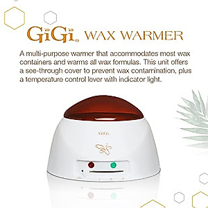 GiGi Multi-Purpose Hair Removal Wax Warmer, Multi-Formula Warmer with Adjustable Temperature Control, 14 oz.
