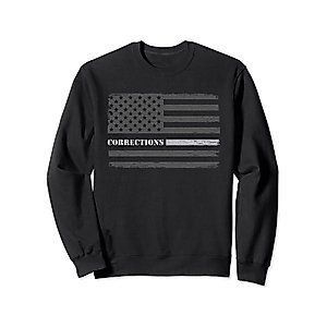 Vintage USA Flag Corrections Funny Correctional Officer Gift Sweatshirt