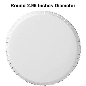 KISSHAKE 100 PCS Disposable Paper Cup Cover Hot Cup Lid Recycled Drinking Lid Coffee Cup Cover for Cafe Hotel KTV Bars, Paper Covers for Glassware, 2.95 Inches Diameter White Paper Cup Lids