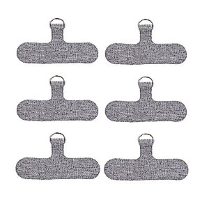 Universal Phone Tether Tab Phone Lanyard Patch,6 Pack Secure Phone Strap Hands Free Holder,Connector Card for Phone Lanyard Phone Strap Patch Phone Necklace Tender-Grey B
