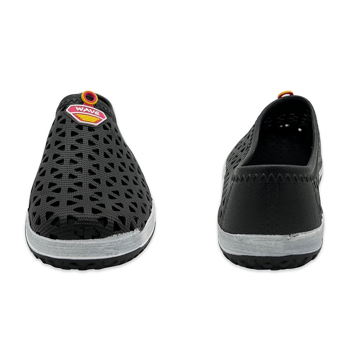 Women's Water Shoes Easy Care Non-Slip Vented Shoes for Beach and Pool by Shore Point (Black, US Footwear Size System, Adult, Women, Numeric, Medium, 9)