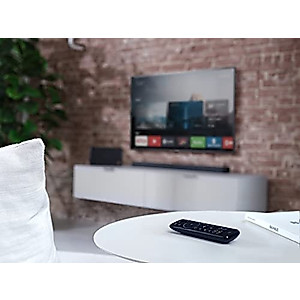 One For All Streamer Remote – Universal Remote Control for up to 3 Devices Infrared Controlled Streamer Boxes TVs and Sound bar – Learning Feature - Backlit Keys - Black – URC7935